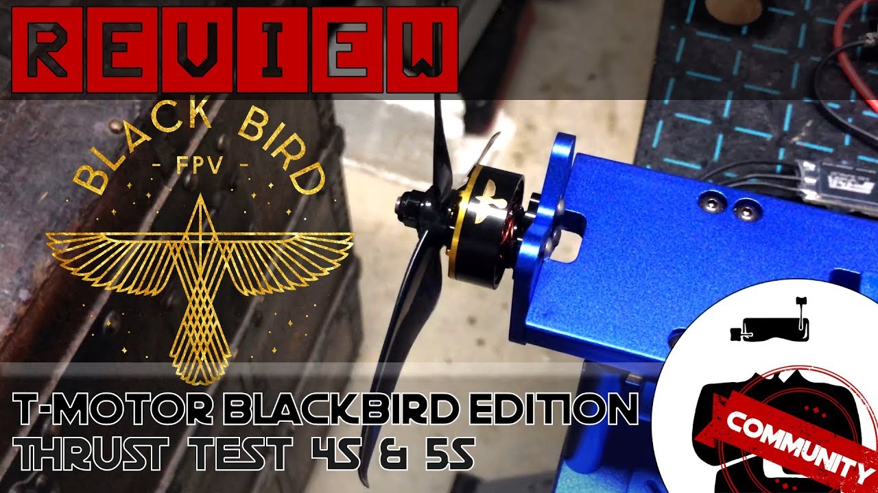 T-Motor BlackBird Edition, passage au banc - WE are FPV